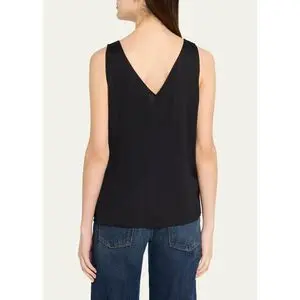 Kobi Halperin Sailor Sleeveless V-neck Blouse