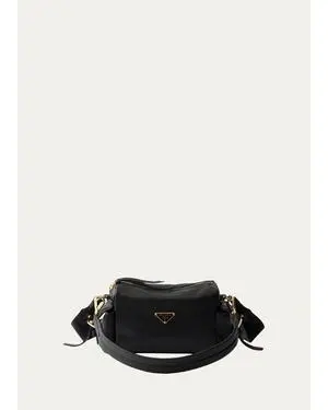 Prada Explore Leather Crossbody Bag - Black