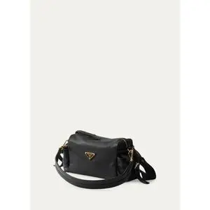 Prada Explore Leather Crossbody Bag - Black