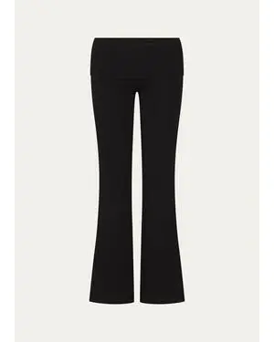 Eterne Foldover Flare Pant - Black