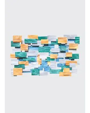 KARO STUDIOS Glass And Metal Wall Sculpture - Multi