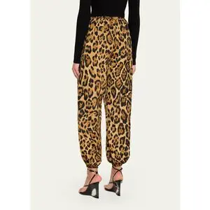 Alaïa Leopard-print Nylon Balloon Pants