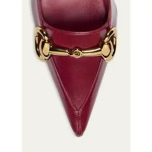 Gucci 75mm Boulevard Leather Pumps