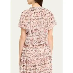 Ulla Johnson Alon Coverup Top - Amethyst