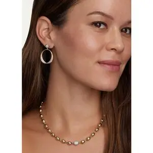 Jamie Wolf 18k And White Gold Oval Twist Earrings With Diamonds