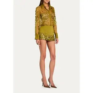Retrofete Quilly Embellished Mini Skirt