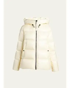 Moncler Serittes Hooded Short Down Jacket - Black