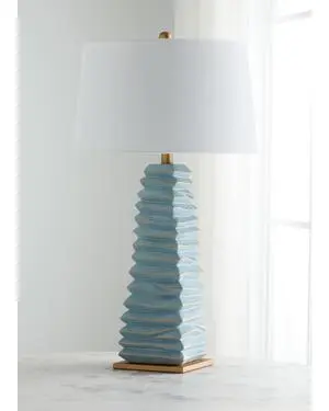 OLD WORLD DESIGN Carley Soft Teal Table Lamp - Multi