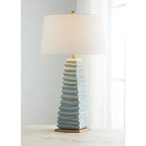 OLD WORLD DESIGN Carley Soft Teal Table Lamp