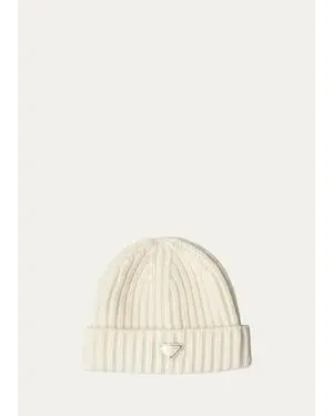 Prada Ribbed Crochet Beanie
