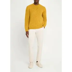 Iris Von Arnim Melange Wool & Cashmere Crewneck Sweater - Red