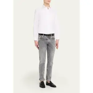 Brunello Cucinelli Solid Cotton Classic Fit Button-down Shirt