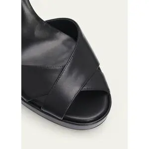 CHRISTIAN LOUBOUTIN 100mm Cora Leather Sandals - Cuoio