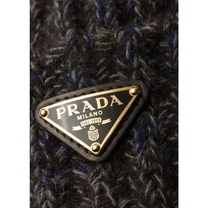 Prada Cashmere-wool Rib Knit Beanie - Blue