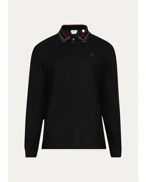 Burberry Pelham Half-zip Polo Sweater