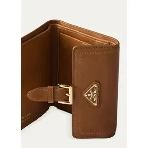Prada Small Nappa Leather Wallet - Caramel