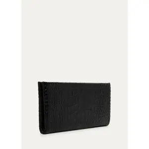 TOM FORD Arc Croc-embossed Leather Clutch Bag - Black