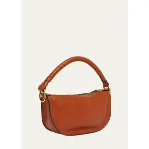 Chloé Marcie Mini Saddle Shoulder Bag In Leather - Black