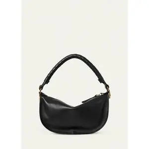 Chloé Marcie Mini Saddle Shoulder Bag In Leather - Black