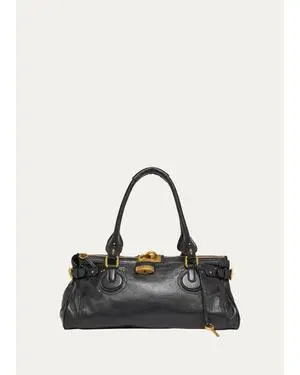 Chloé Paddington Xl Leather Shoulder Bag - Black
