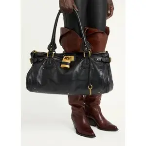 Chloé Paddington Xl Leather Shoulder Bag - Black