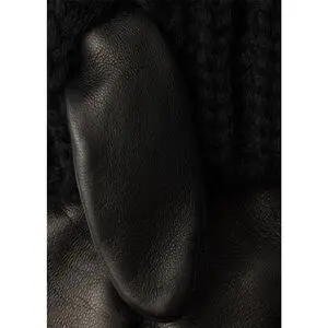 Prada Leather & Wool Gloves