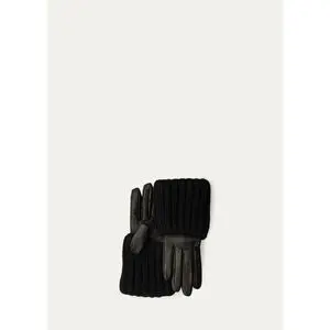 Prada Leather & Wool Gloves