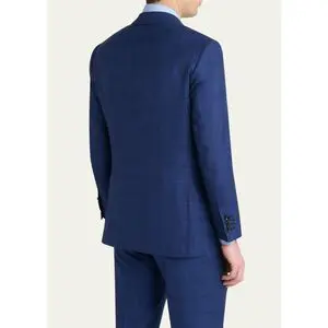Kiton Royal Blue Virgin Wool Sport Coat