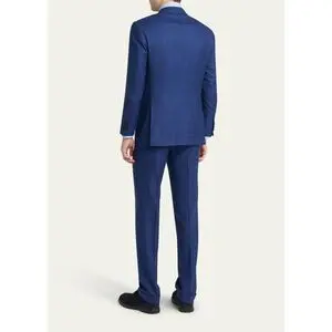 Kiton Royal Blue Virgin Wool Sport Coat