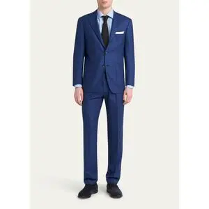 Kiton Royal Blue Virgin Wool Sport Coat