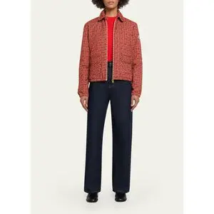 Moncler Lanset Packable Short Down Shirt Jacket