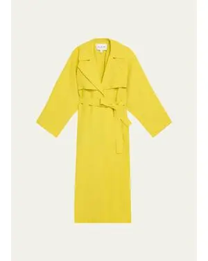 Alaïa Paper Belted Midi Trench Coat