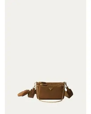 Prada Re-edition Logo Top Handle Bag - Brandy