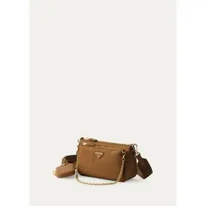Prada Re-edition Logo Top Handle Bag - Brandy
