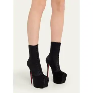 CHRISTIAN LOUBOUTIN 160mm Pavlova Satin Platform Booties
