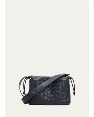 Bottega Veneta Drawstring Leather Dustbag Blue
