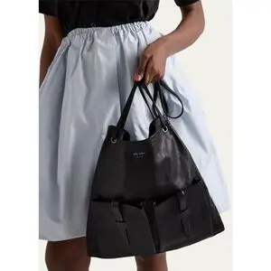 Prada Route Leather Shoulder Bag