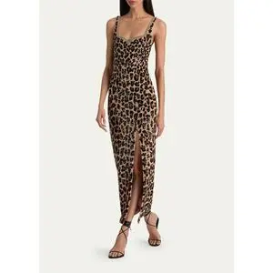 Alice + Olivia Eve Embellished Sweetheart Midi Gown