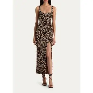Alice + Olivia Eve Embellished Sweetheart Midi Gown