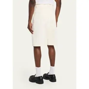 Bottega Veneta Cotton And Silk-blend Chino Shorts