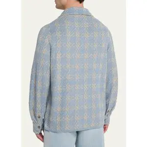 Guest In Residence Light Blue Knit Button-down Shirt