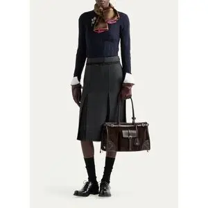 Prada Bonnie Large Corduroy Tote Bag
