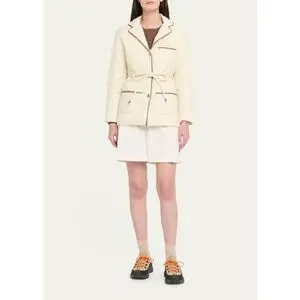 Moncler Tieche Belted Mid-length Down Jacket