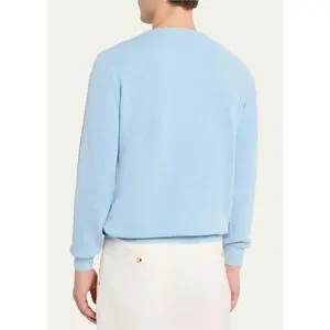 Fioroni Diamond-knit Silk/cotton Crewneck Sweater