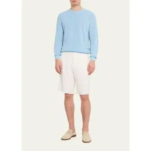 Fioroni Diamond-knit Silk/cotton Crewneck Sweater