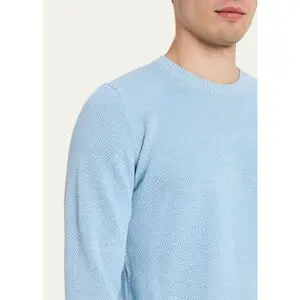 Fioroni Diamond-knit Silk/cotton Crewneck Sweater