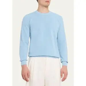 Fioroni Diamond-knit Silk/cotton Crewneck Sweater