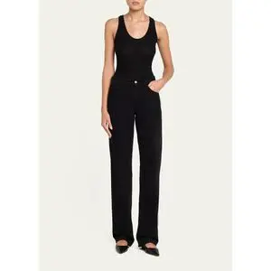 THE ROW Carlyl Mid-rise Straight-leg Jeans