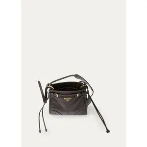 Prada Bonnie Mini Leather Crossbody Bag - Forest