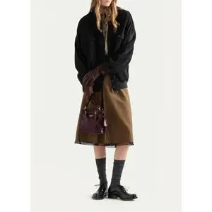 Prada Bonnie Mini Leather Crossbody Bag - Forest